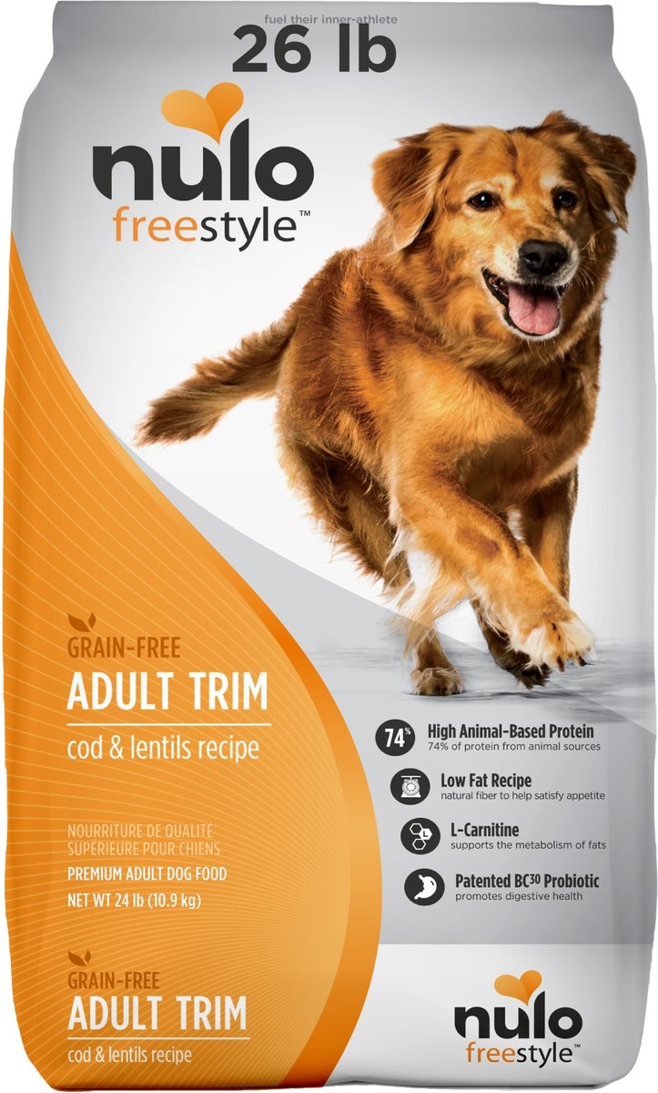 NULO Freestyle Cod & Lentils Recipe Grain-Free Adult Trim Dry Dog Food ...