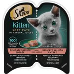 SHEBA Perfect Portions Kitten Salmon Soft Pate Wet Cat Food, 2.65-oz ...