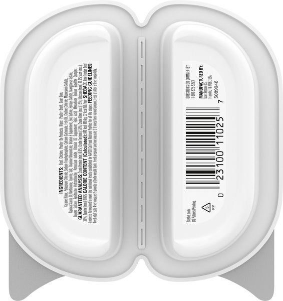 SHEBA Perfect Portions Grain-Free Tender Beef Entree Pate Adult Wet Cat ...