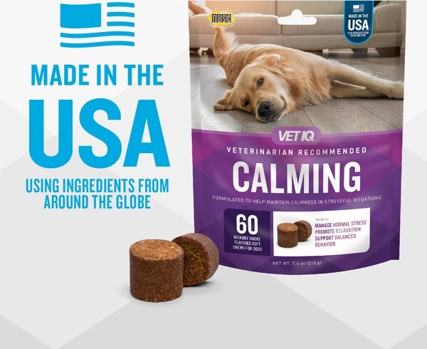 VETIQ Calming Soft Chew Calming Supplement for Dogs, 60 count - Chewy.com