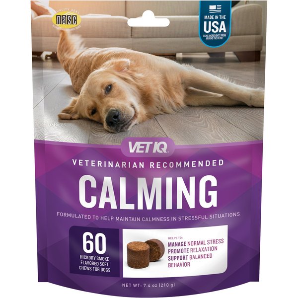 VETIQ Calming Soft Chew Calming Supplement for Dogs, 60 count - Chewy.com