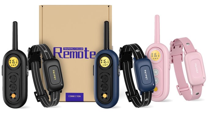 PATPET 2000-ft Waterproof & Adjustable Dog Training Collar, 9.8-25-in ...