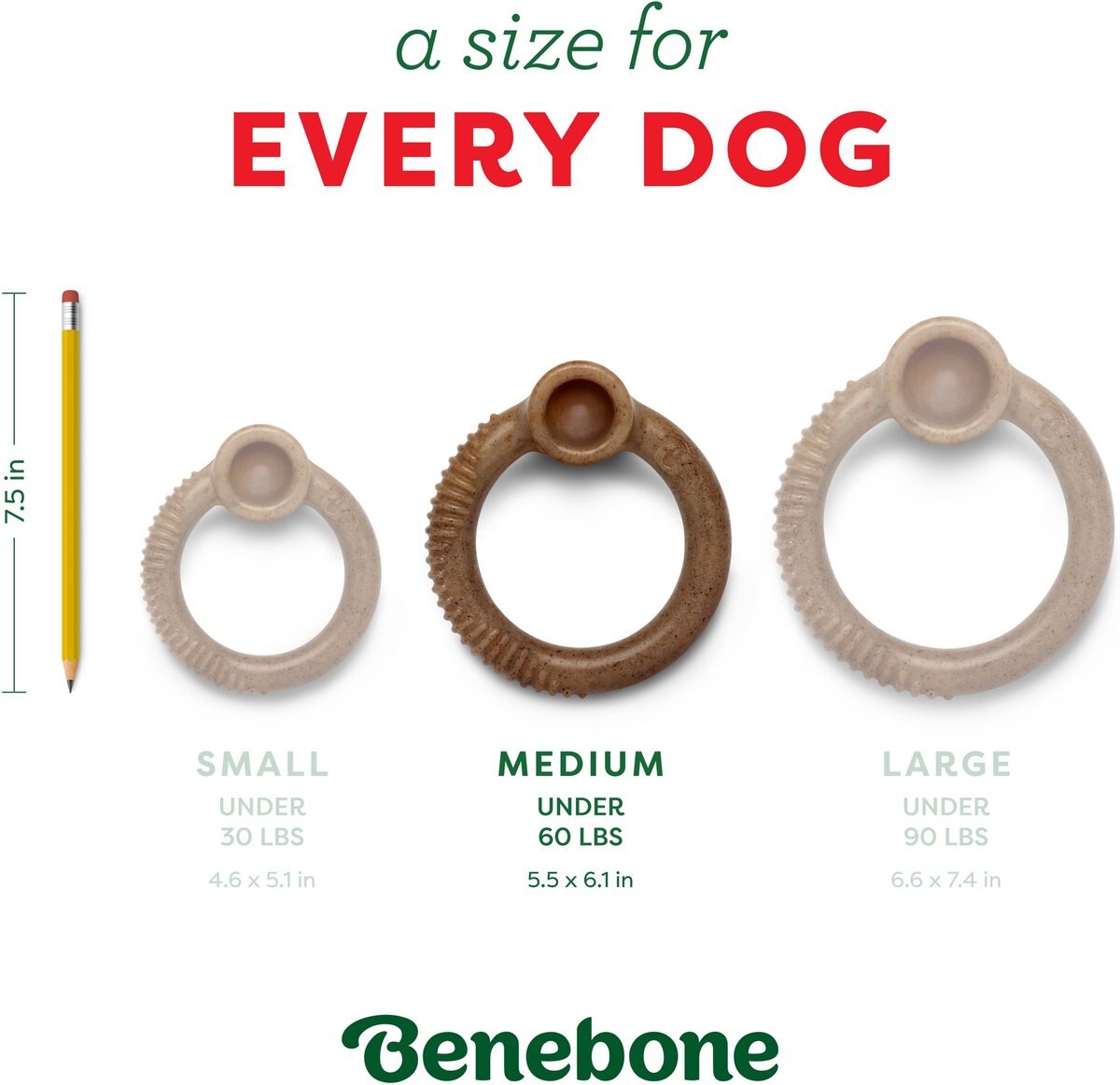 Out of Stock - BENEBONE Ring Peppermint Tough Dog Chew Toy, Medium ...