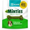 MINTIES Medium Mint Flavored Dental Treats for Dogs, 25-50 lbs, 16-oz ...