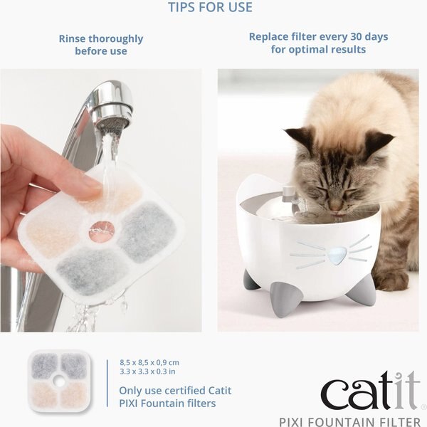 CATIT Pixi Cartridge Cat Fountain Filter, 12 count - Chewy.com