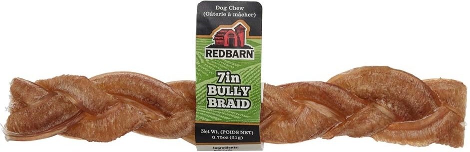REDBARN Premium 7" Braided Bully Sticks Dog Treats, 20 count - Chewy.com
