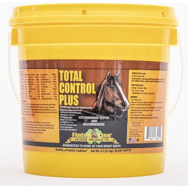 FINISH LINE Total Control Plus Horse Comprehensive Supplement, 4.7-lb ...