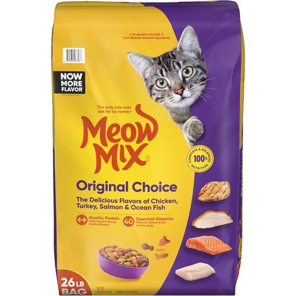 MEOW MIX Original Choice Dry Cat Food, 26-lb bag - Chewy.com