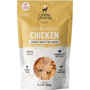 CANINE CRAVERS Farm Fresh Chicken Dehydrated Dog Treats, 5.3-oz pouch ...