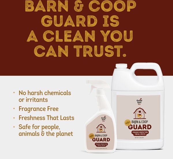 GOOD SALT PET Barn & Coop Guard Deodorizing Spray, 32-fl oz bottle, 2 ...