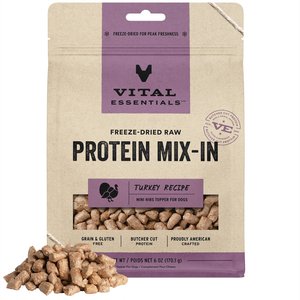 VITAL ESSENTIALS Protein Mix-In Beef Recipe Mini Nibs Grain-Free Freeze ...