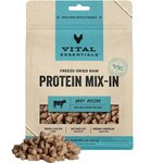 VITAL ESSENTIALS Protein Mix-In Beef Recipe Mini Nibs Grain-Free Freeze ...