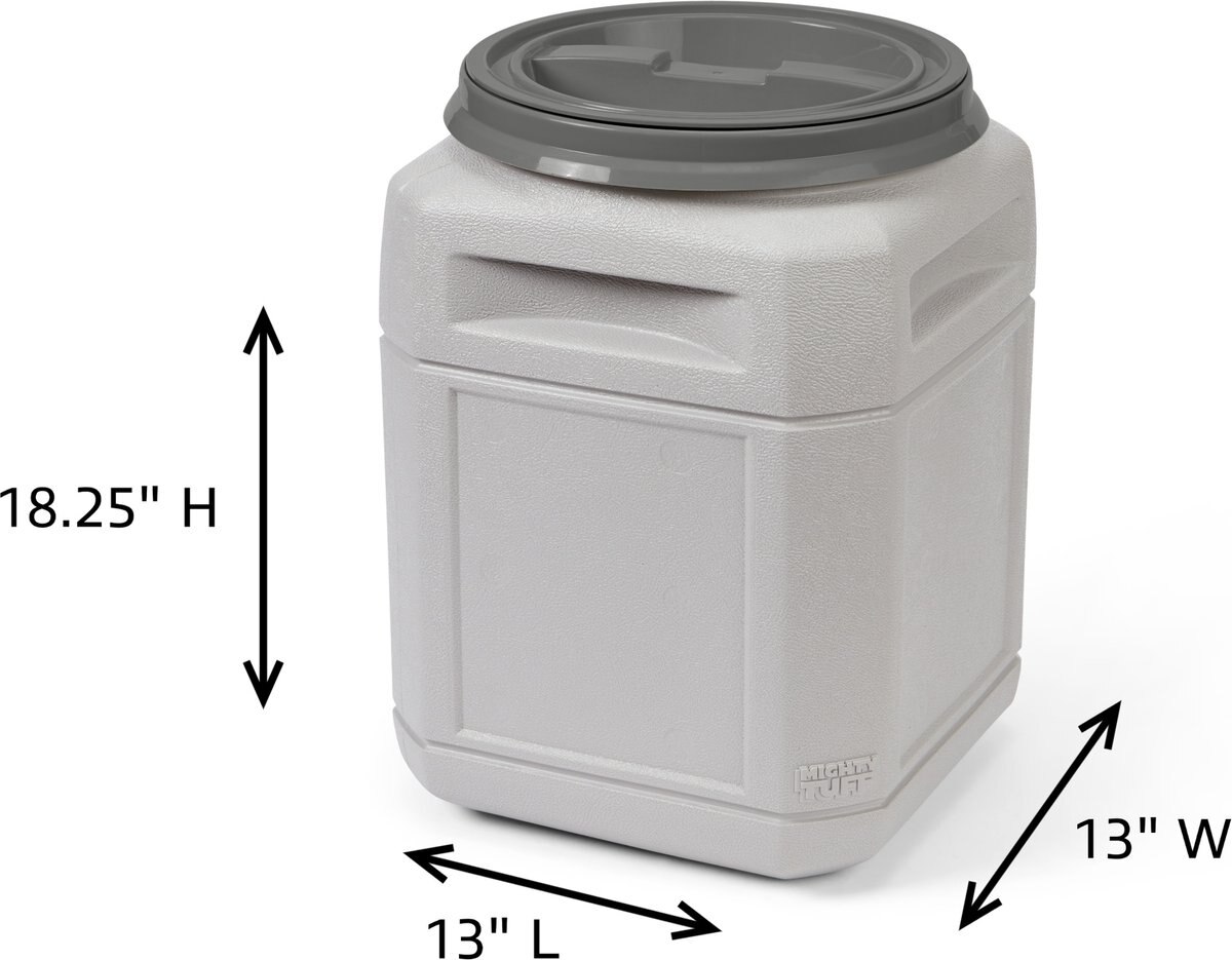 MIGHTY TUFF Airtight Pet Food Storage Container with Built in Handles ...