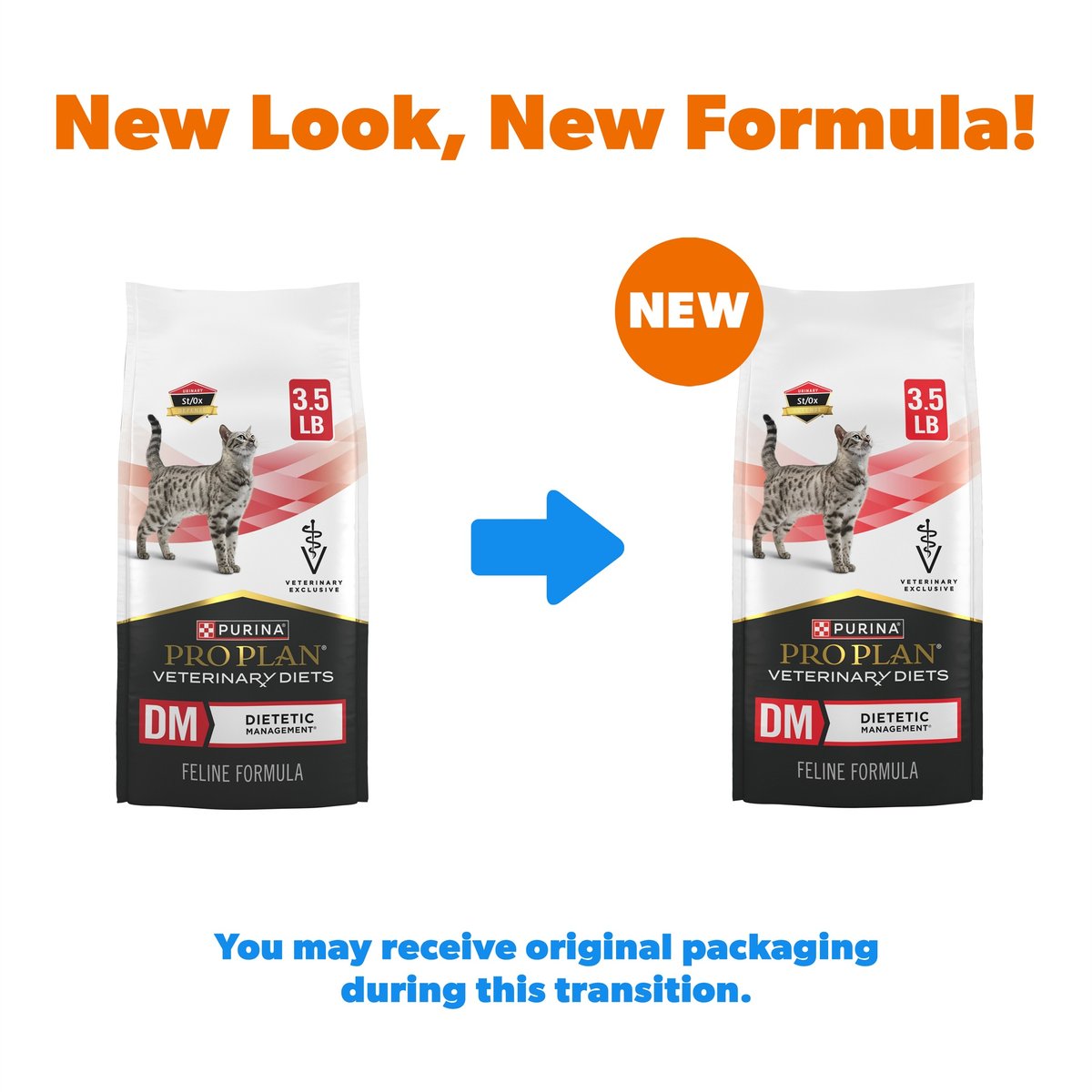 PURINA PRO PLAN VETERINARY DIETS DM Dietetic Management Dry Cat Food, 3 ...