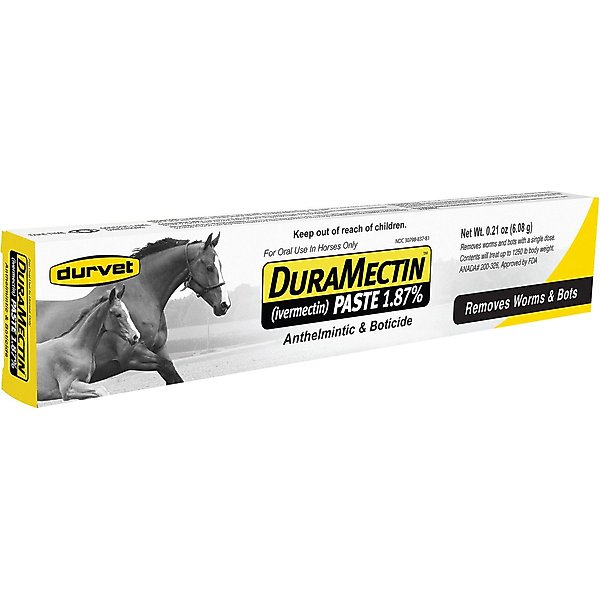 FARNAM Ivercare Ivermectin Horse Dewormer Paste, Apple Flavor, .26-oz ...