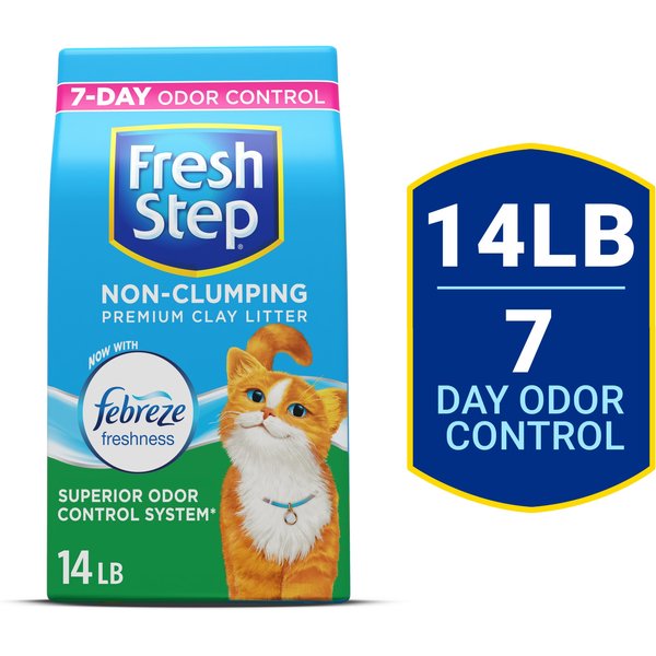FRESH STEP Premium Scented Non-Clumping Cat Litter, 14-lb - Chewy.com