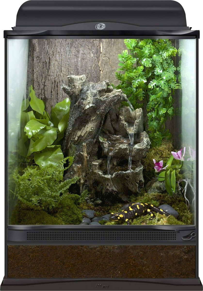 ZOO MED Repti Rapids LED Waterfall Wood Style Reptile Ornament - Chewy.com