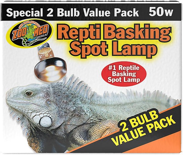 ZOO MED Repti Basking Reptile Spot Lamp, 50-watt, 2 count - Chewy.com