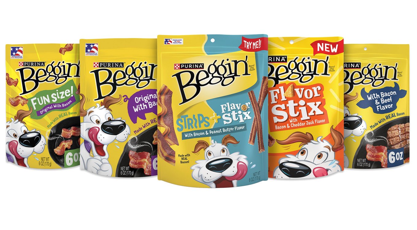 Purina Beggin' Strips Original with Bacon Flavored Dog Treats, 48-oz ...