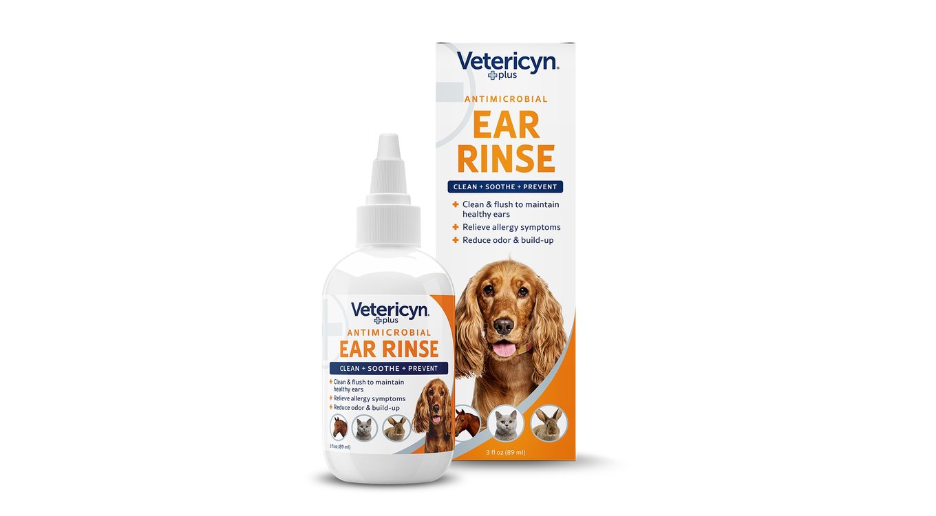 VETERICYN Plus Antimicrobial Pet Ear Rinse, 3-fl oz bottle - Chewy.com