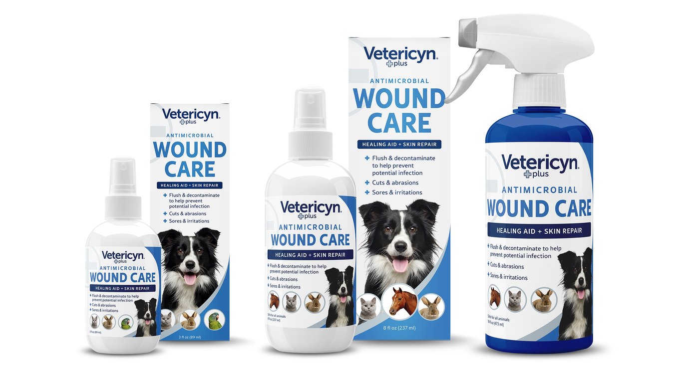 Vetericyn Plus Antimicrobial Wound & Skin Care Pet Spray | Chewy (Free ...