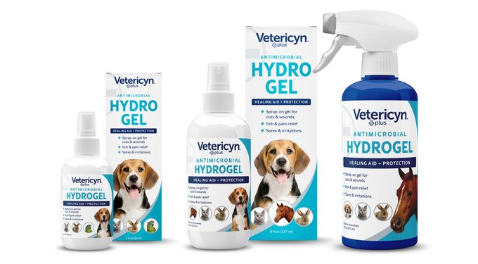 VETERICYN Plus Antimicrobial Hydrogel Healing Aid Spray for Dogs, Cats ...