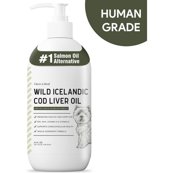 VITAL PET LIFE Fish Oil Skin & Coat Health Liquid Cat & Dog Supplement ...