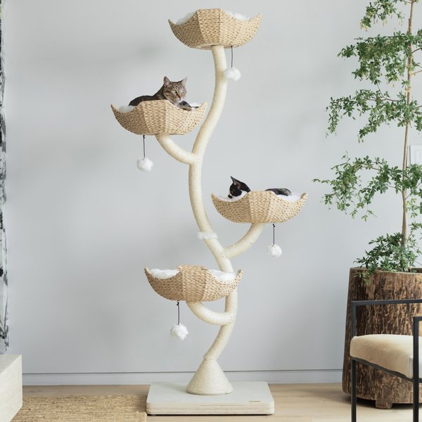 MAU Ivy Cat Tree, White, Large - Chewy.com
