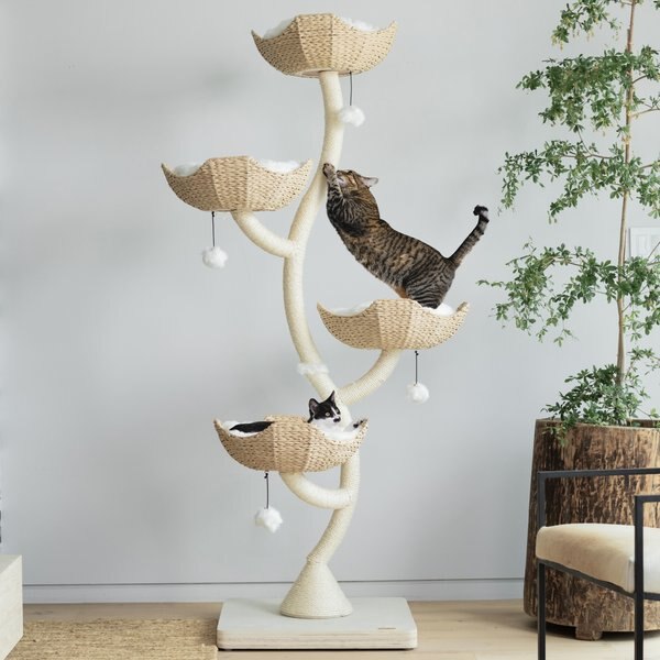 MAU Ivy Cat Tree, White, Large - Chewy.com