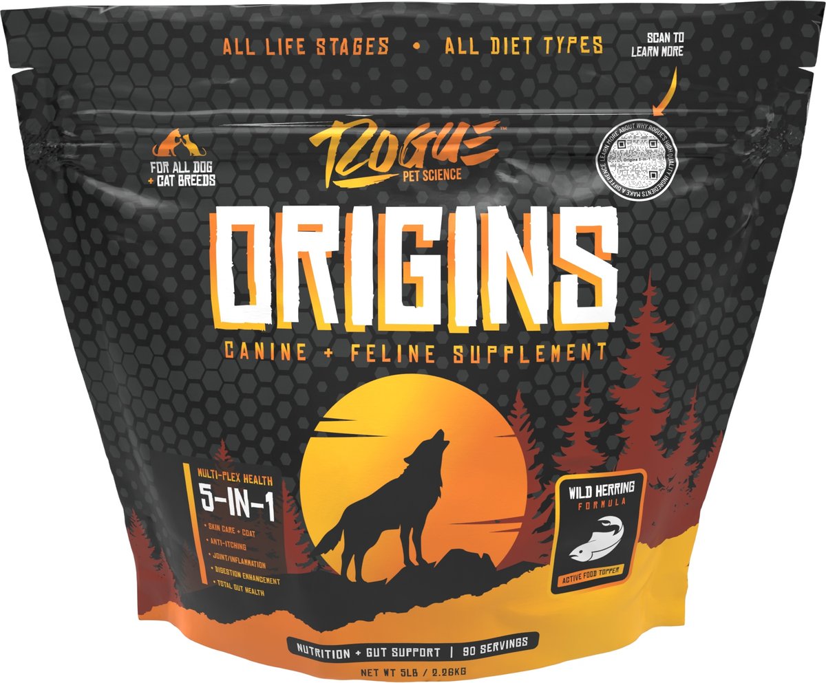 ROGUE PET SCIENCE Origins 5 in 1 Multi-Plex Support Dog & Cat ...