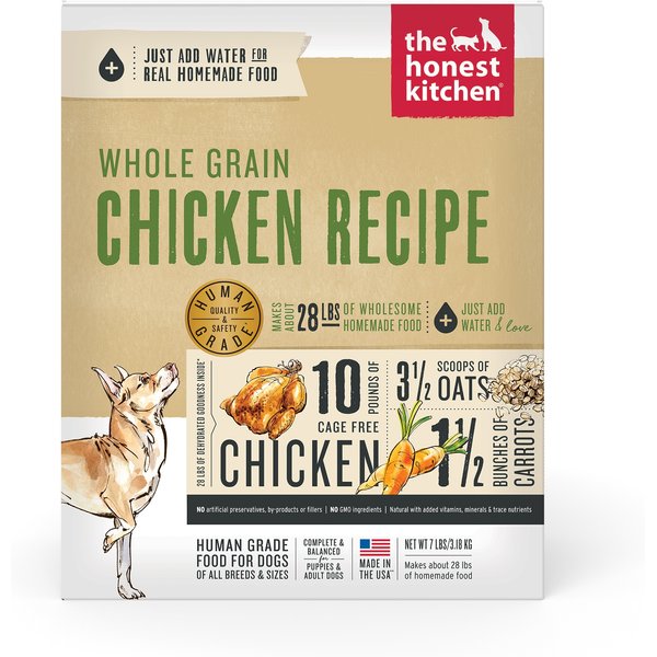 THE HONEST KITCHEN Food Clusters Whole Grain Chicken & Oat Recipe Small ...