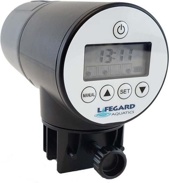 LIFEGARD AQUATICS Intellifeed Aquarium Fish Feeder, Black - Chewy.com