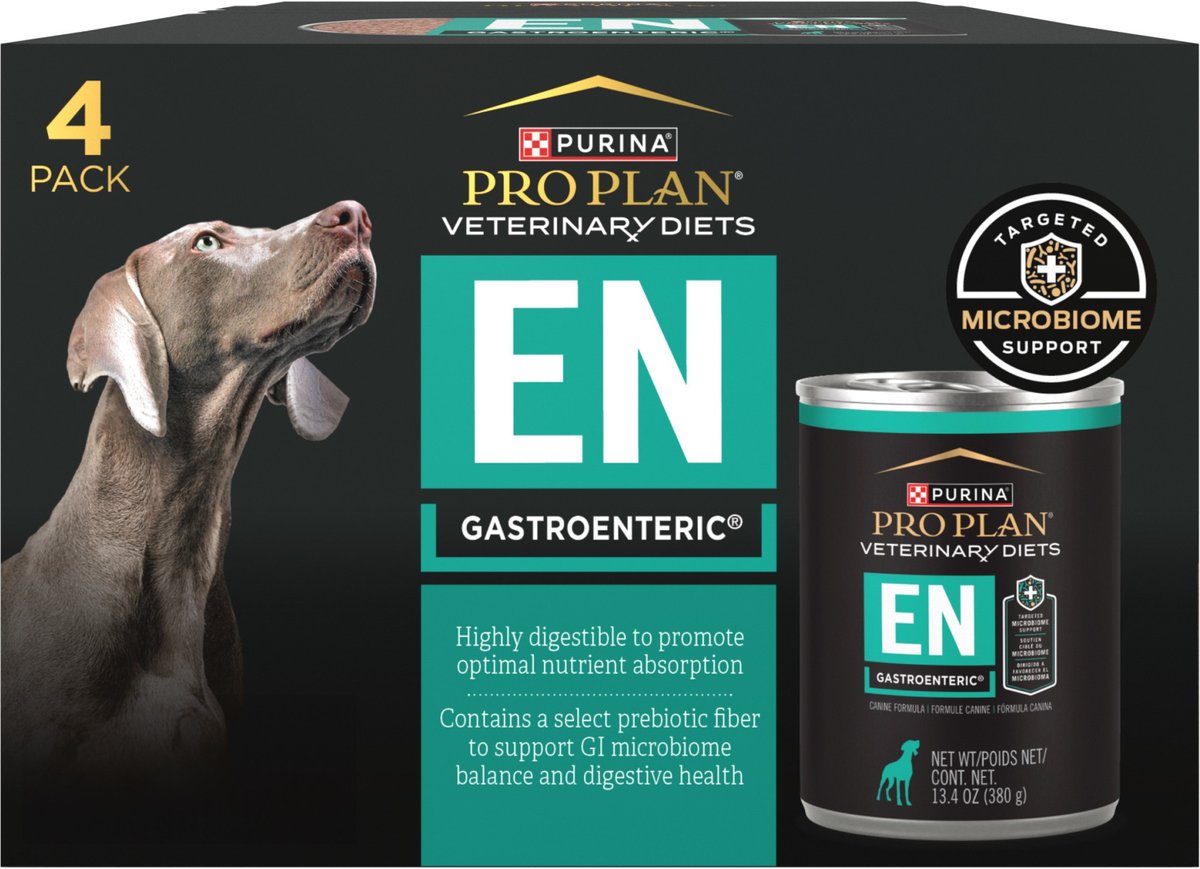 PURINA PRO PLAN VETERINARY DIETS EN Gastroenteric Wet Dog Food, 13.2-oz ...