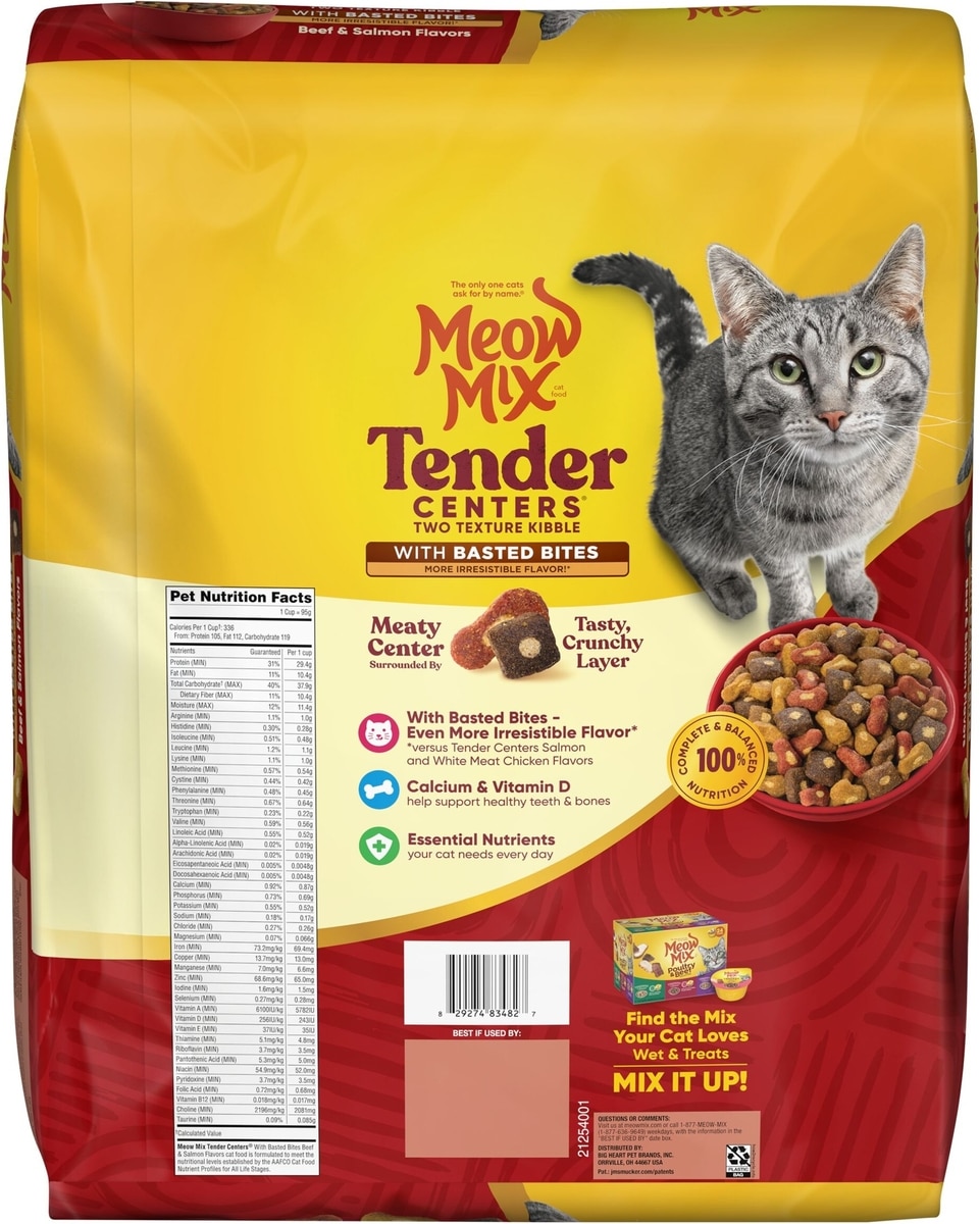 New Version Available - MEOW MIX Tender Centers Basted Bites Beef ...
