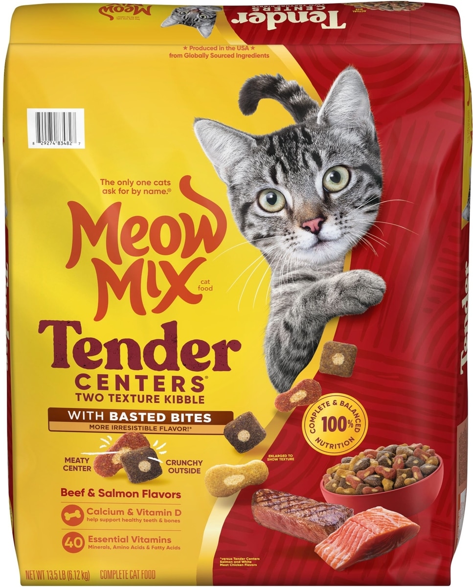 New Version Available - MEOW MIX Tender Centers Basted Bites Beef ...