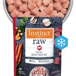 INSTINCT Raw Frozen Adult Bites Grain-Free Real Beef Recipe Dog Food, 6 ...