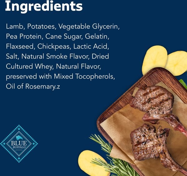 BLUE BUFFALO Blue Stix Lamb Recipe Pepperoni-Style Dog Treats, 5-oz bag ...