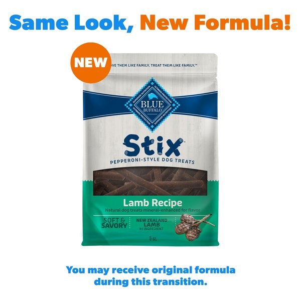 BLUE BUFFALO Blue Stix Lamb Recipe Pepperoni-Style Dog Treats, 5-oz bag ...