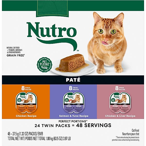 NUTRO Perfect Portions Chicken, Salmon & Tuna, Chicken & Liver Variety ...