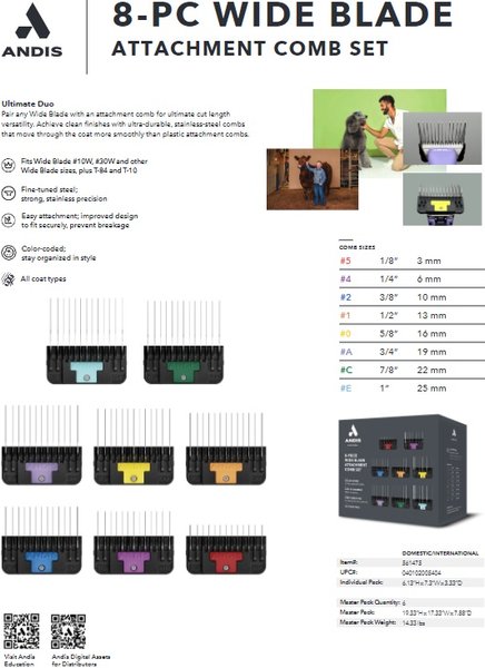 ANDIS CeramicEdge Wide Clipper Blade, #30W XFine - Chewy.com