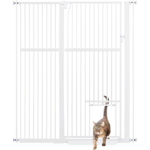 RICHELL Steel Cat Extra Tall Safety Gate, 70-in, White - Chewy.com
