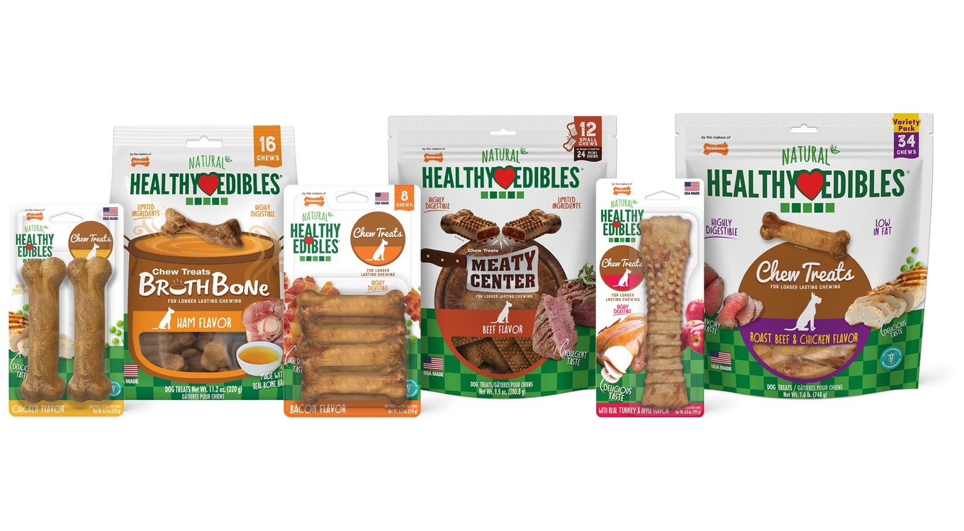 NYLABONE Healthy Edibles All-Natural Long Lasting Dog Chew Treats ...