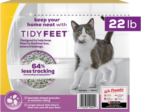 TIDY CATS Tidy Feet Low Tracking Unscented Clumping Clay Cat Litter, 22 ...