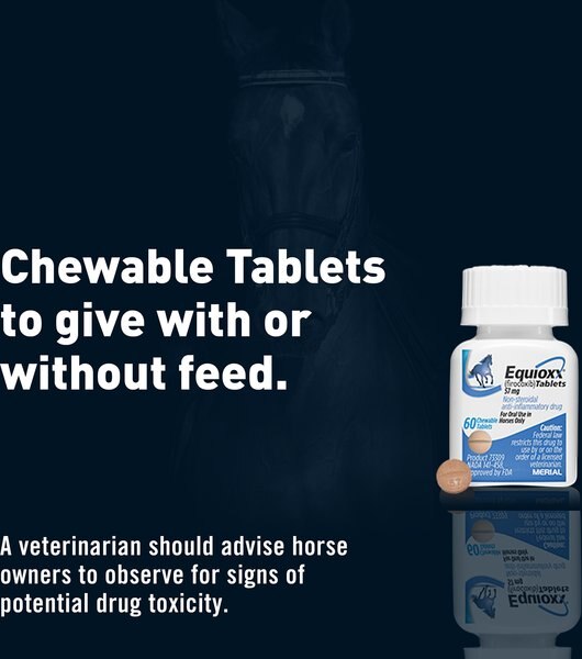 EQUIOXX (Firocoxib) Tablets for Horses, 57 mg, 30 Tablets - Chewy.com