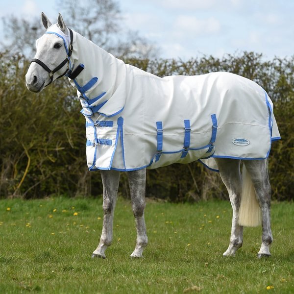 HORZE EQUESTRIAN Freja Combo Horse Fly Sheet, 75 - Chewy.com