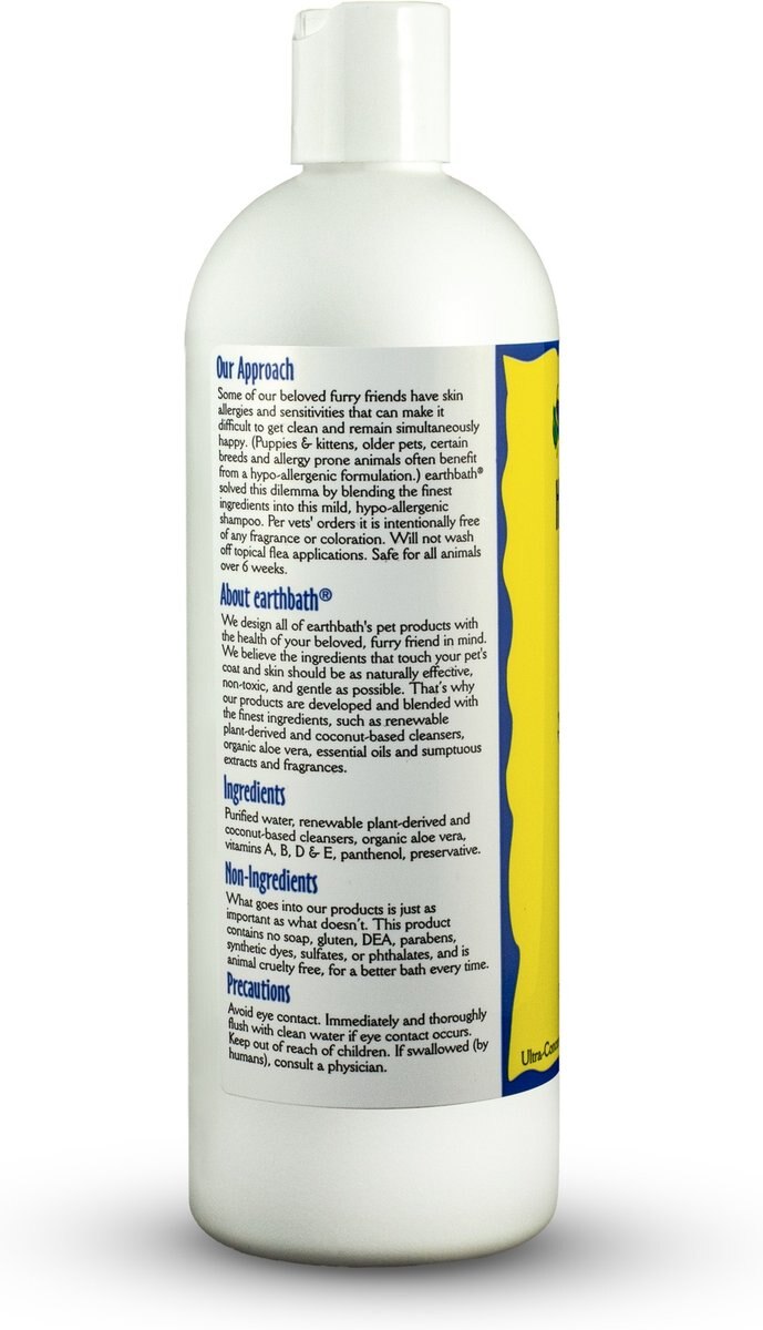 EARTHBATH Hypo-Allergenic Dog & Cat Shampoo, 16-fl oz bottle - Chewy.com