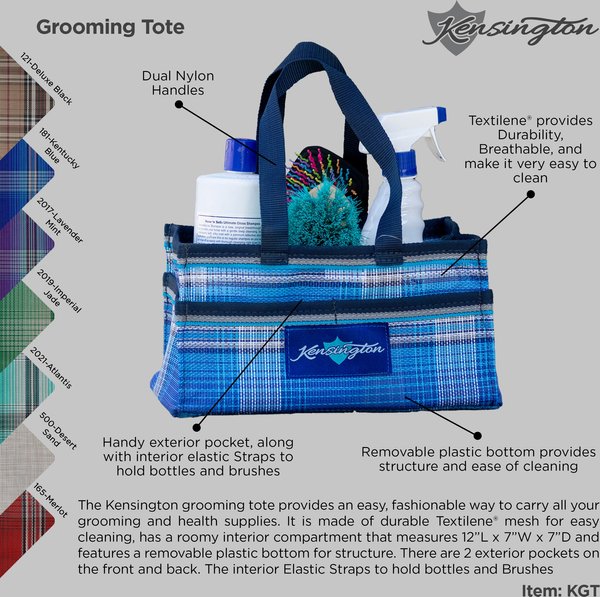 KENSINGTON PROTECTIVE PRODUCTS Horse Grooming Tote Bag, Merlot - Chewy.com