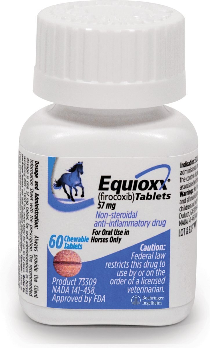 EQUIOXX (Firocoxib) Tablets for Horses, 57 mg, 30 Tablets - Chewy.com