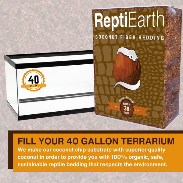 REPTICHIP ReptiEarth Fluffy Coconut Fiber Reptile Substrate, 36-qt ...