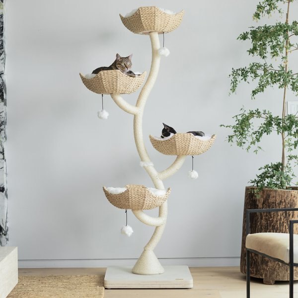 MAU Ivy Cat Tree, Large, White - Chewy.com